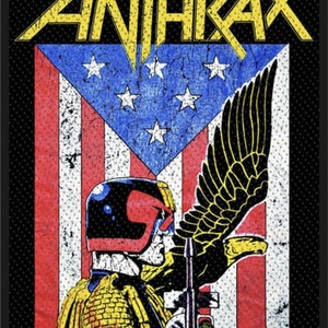 Anthrax Judge Dredd Woven Patch A089P - Etsy