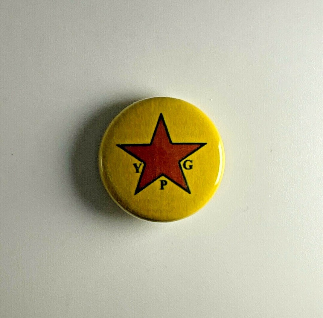YPG Star 1 Button Y005B Badge Pin Rojava People's Protection Unit ...