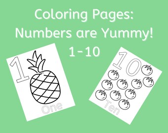Number Coloring Pages, Numbers in Spanish, Kids Activity, Classroom ...