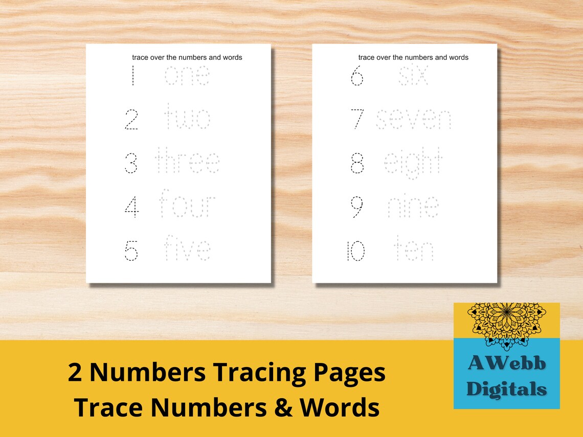 Printable Uppercase Alphabet Tracing Worksheet, Numbers Tracing Sheet ...