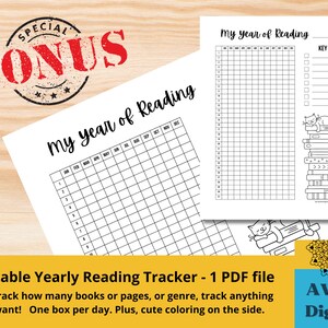 Printable Book Review Bookmarks and Bonus Yearly Reading Tracker ...