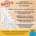 12 Monthly Coloring Tracker Printable Bookmark Designs | Bookmark ...