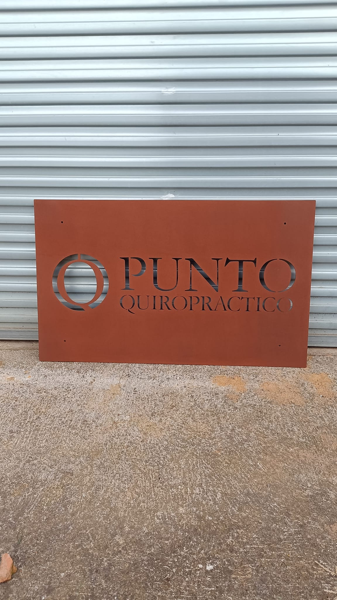 Rectangular Corten Steel Business Sign, Rusty Logo Plate, Metal Sign ...