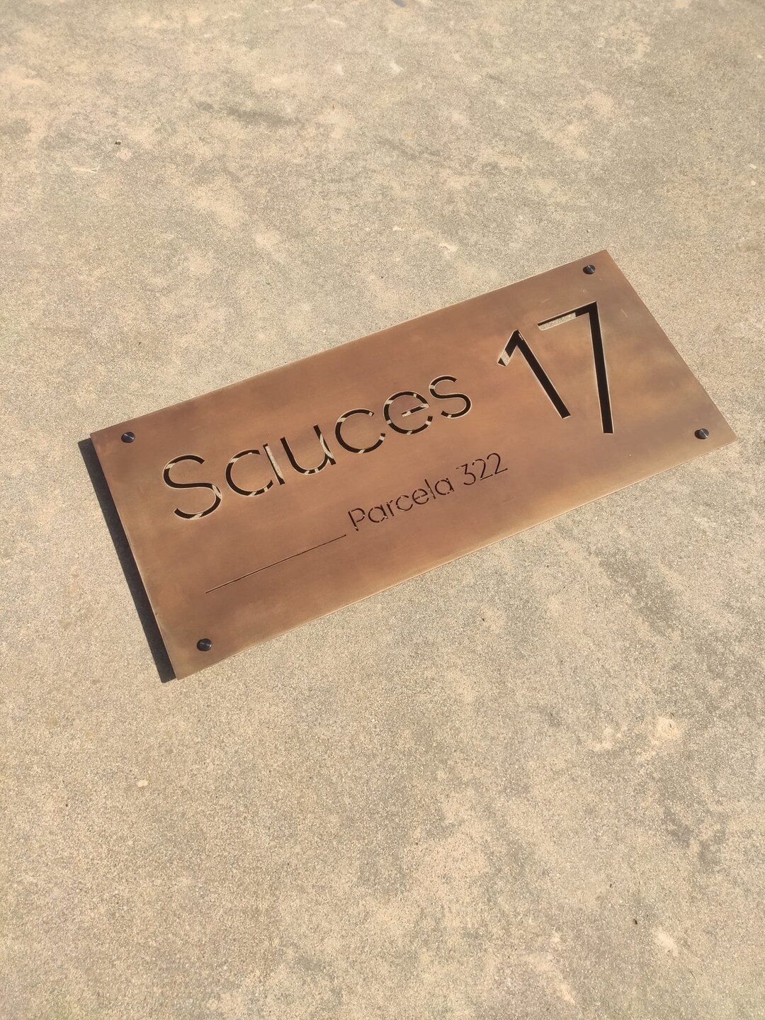 Rectangular Corten Steel Business Sign, Rusty Logo Plate, Metal Sign ...
