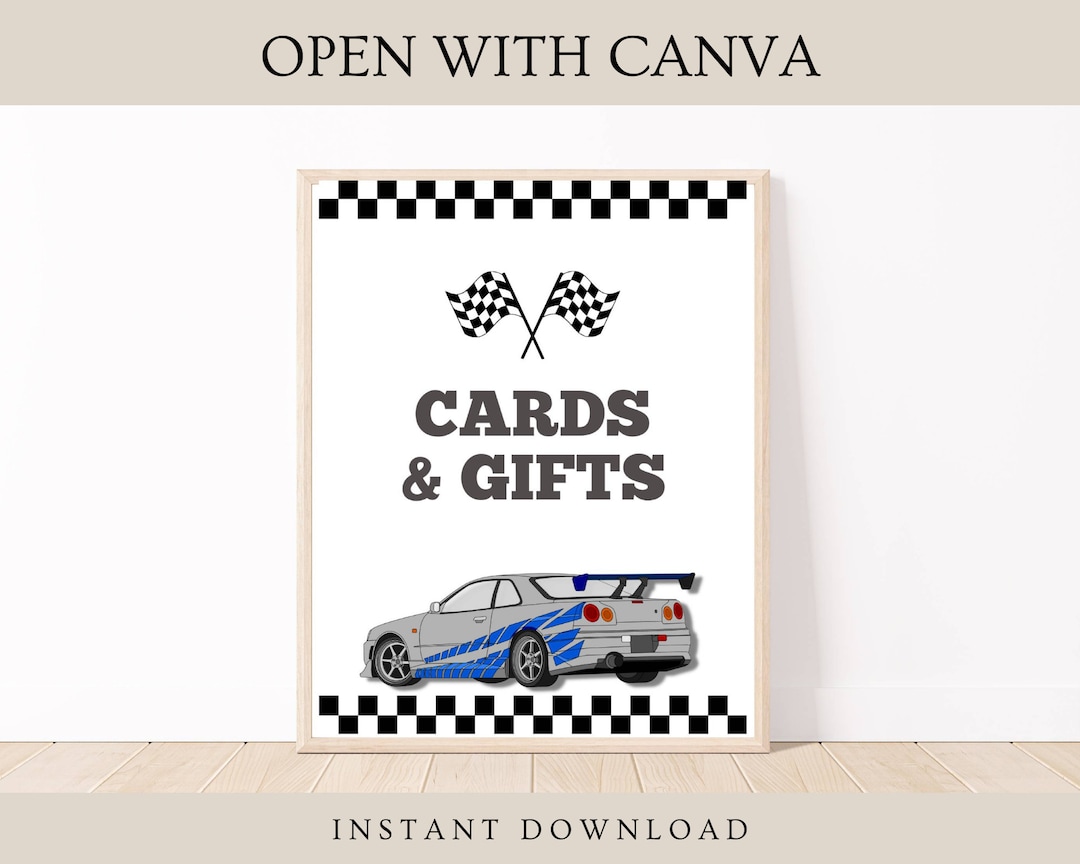 2 Fast Cards and Gifts, 2 Fast 2 Furious Birthday, Racing Birthday ...