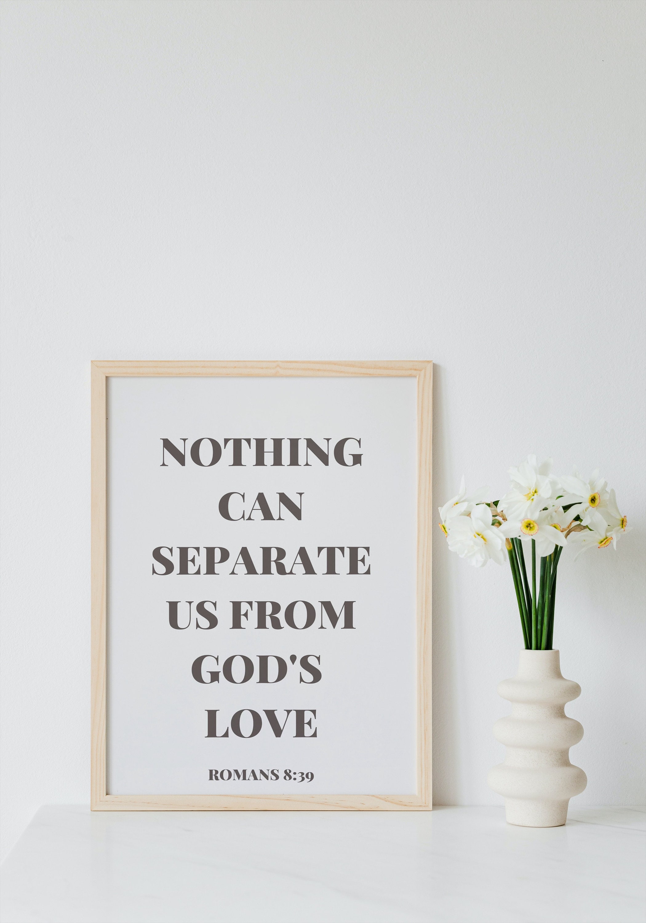 Nothing Can Separate Us From God's Love Catholic Quote - Etsy