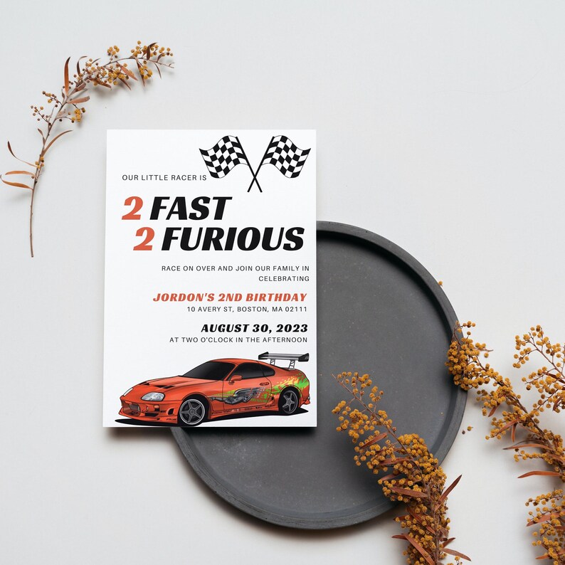 2 Fast 2 Furious Invitation Fast and Furious Invitation Fast - Etsy ...