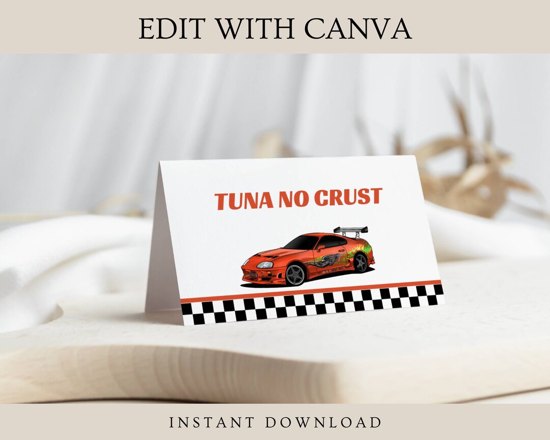 2 Fast Food Label Template, 2 Fast 2 Furious Food Label, 2 Fast ...