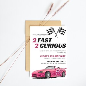 2 Fast 2 Curious Invitation, Fast and Furious Invitation, Second ...
