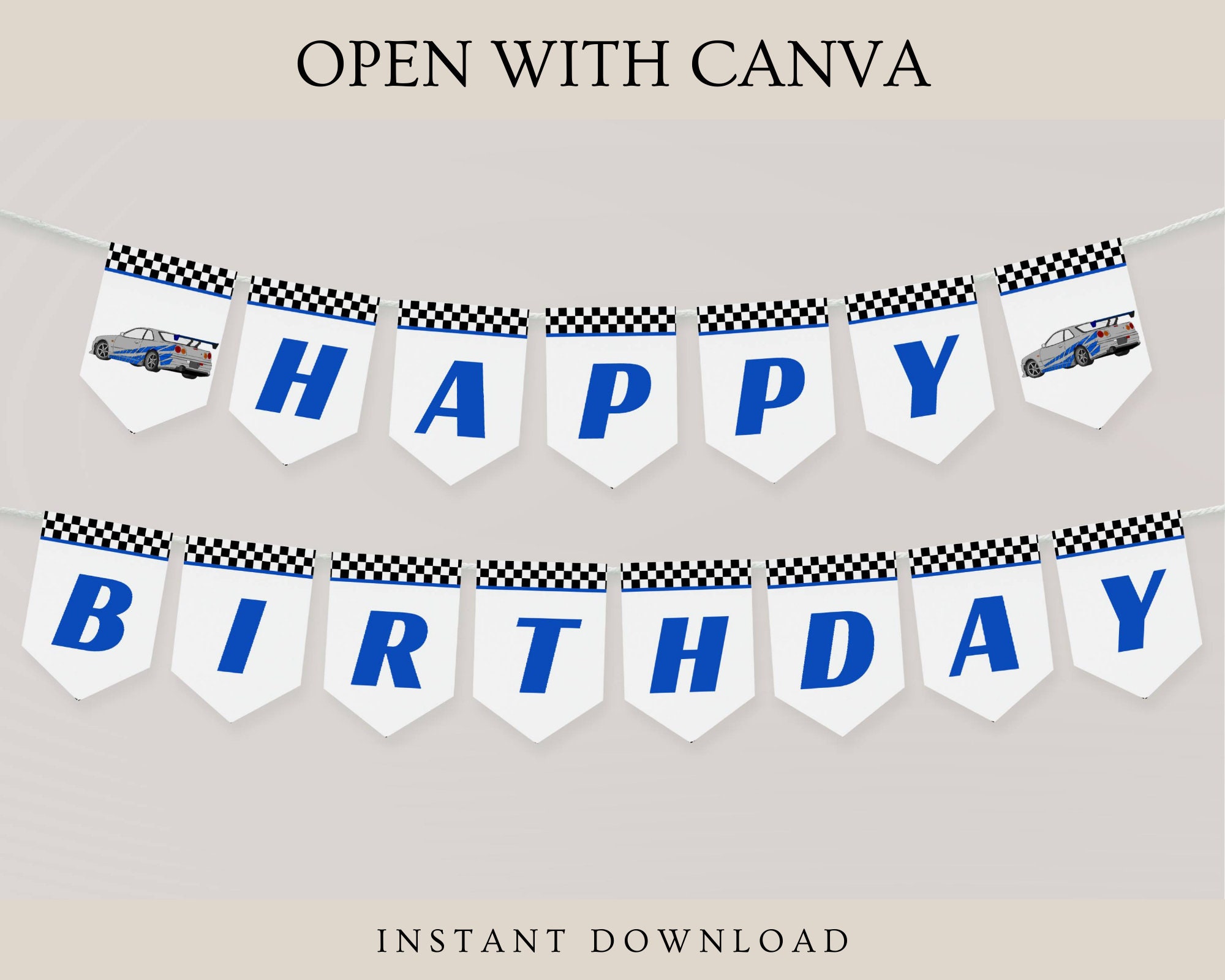 2 Fast Birthday Banner, 2 Fast Party Banner, 2 Fast 2 Furious Birthday ...