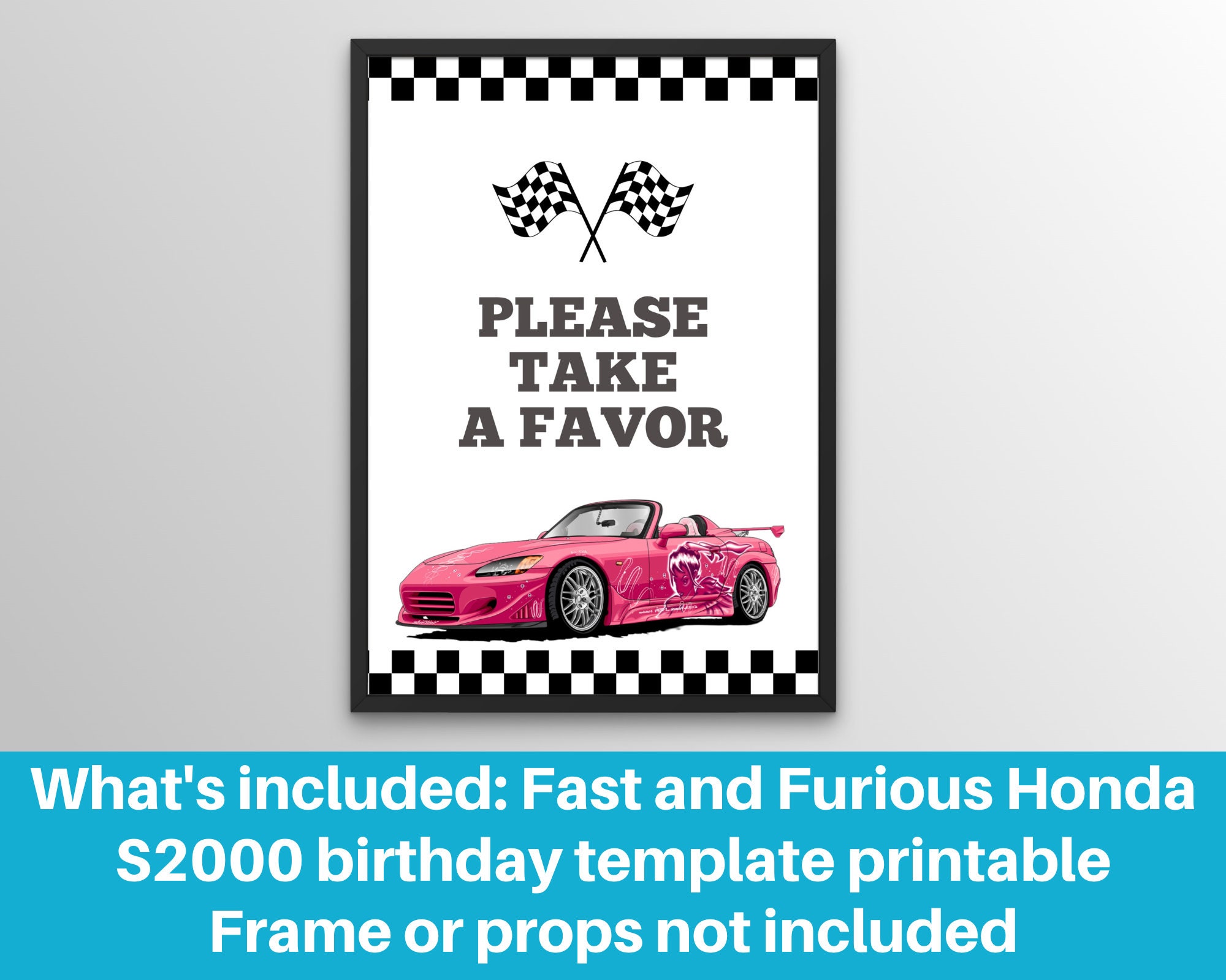 2 Fast Birthday Sign, 2 Fast Favor Sign, Fast and Furious Birthday Sign ...