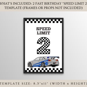 Fast and Furious Birthday Template, Fast and Furious Birthday Party, 2 ...