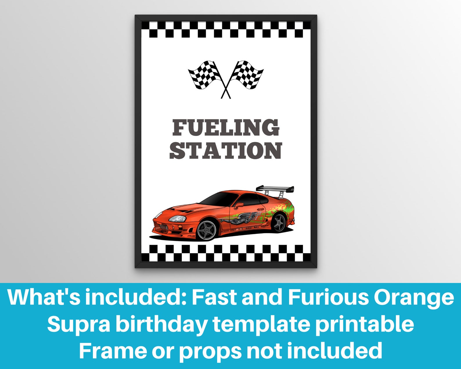 2 Fast 2 Furious Birthday Sign, 2 Fast 2 Furious Fueling Station, 2 ...