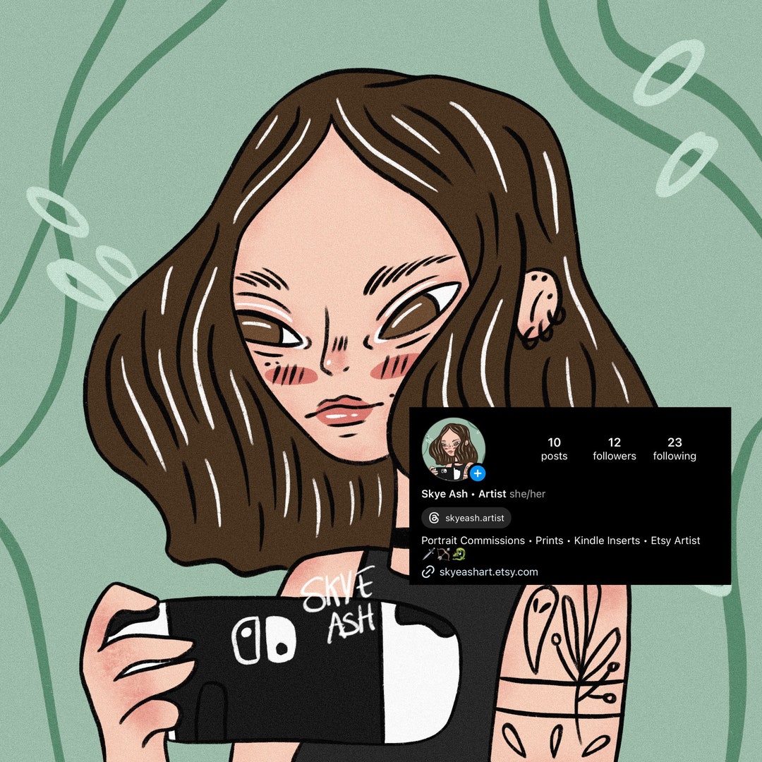 PFP Portrait Commission | Profile | Gamer | Social Media | Logo - Etsy