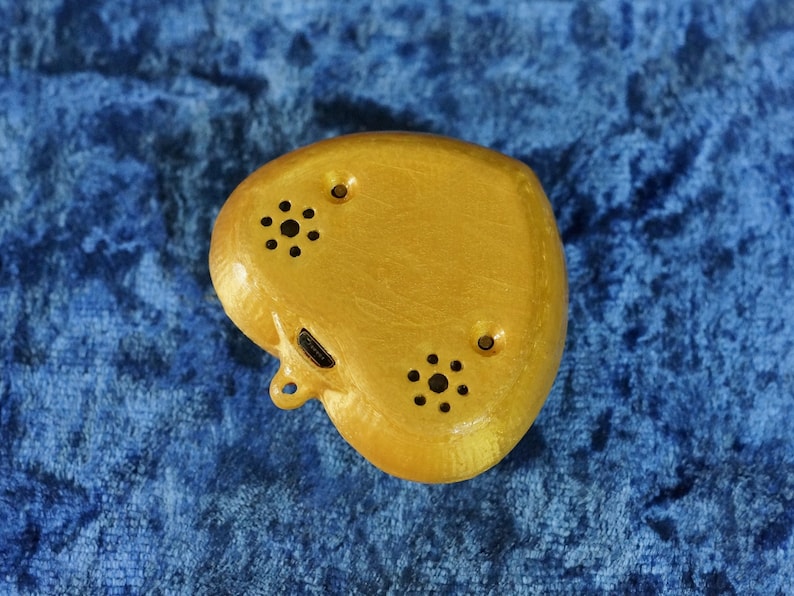 Undertale Cosplay Heart Locket Electronic Music Box ANY Song Ring Box ...