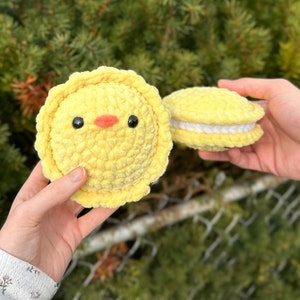 2in1 No Sew Duck and Kitty Macaron Pattern, Crochet Kitty Macaron ...