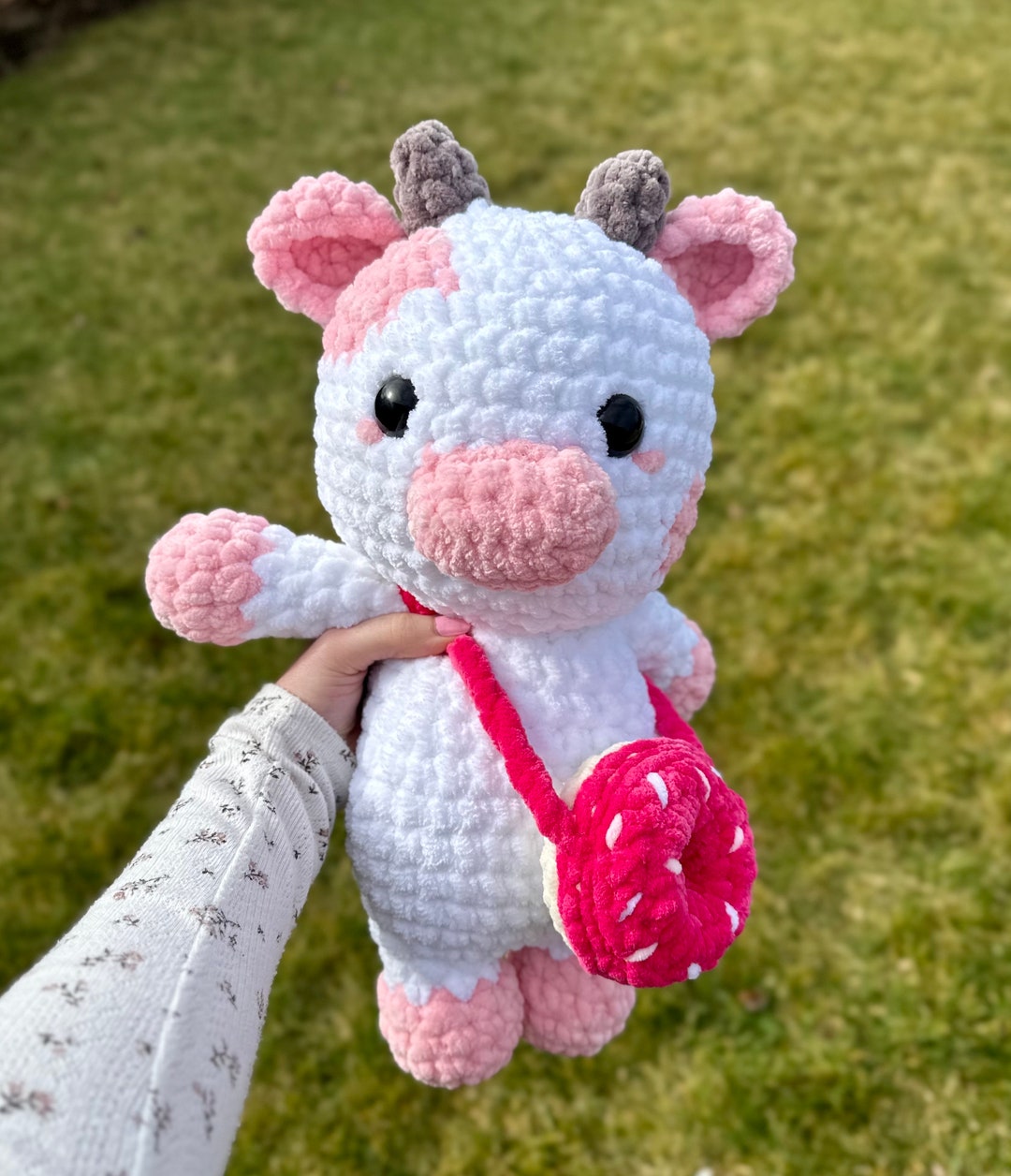 Jumbo Pink Donut Cow 17in - Etsy