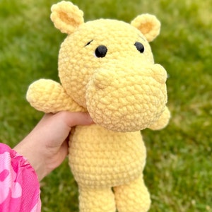 Low Sew Crochet Hippo Pattern: Hippo Pattern, Crochet Hippo Pattern, Hippopotamus Crochet ...