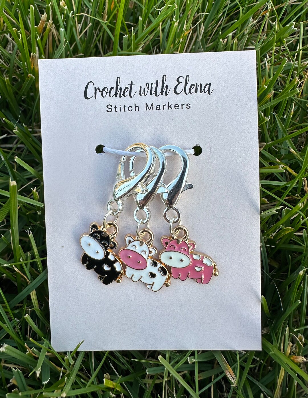 Cow Stitch Markers for Crochet and Knitting, Perfect Crochet Gift or ...