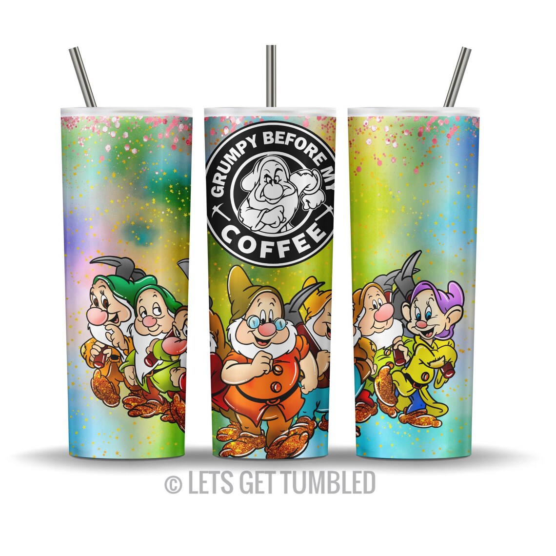 20oz Tumbler Wrap | Tumbler Wrap | Grumpy Before Coffee Wrap | Coffee ...