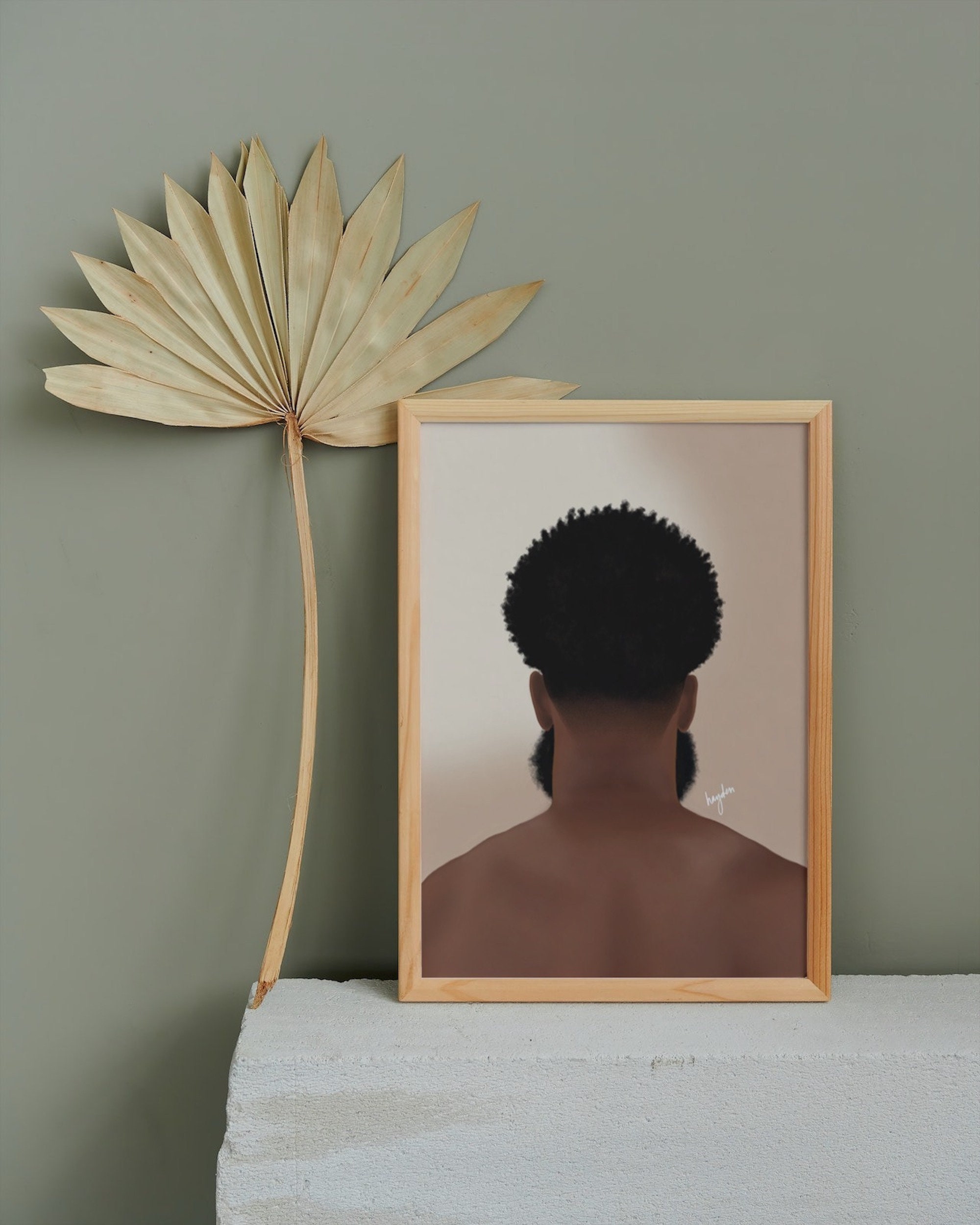 SEEN | Black Boy Art | Black Man Art | African Man Art | Flower Print ...