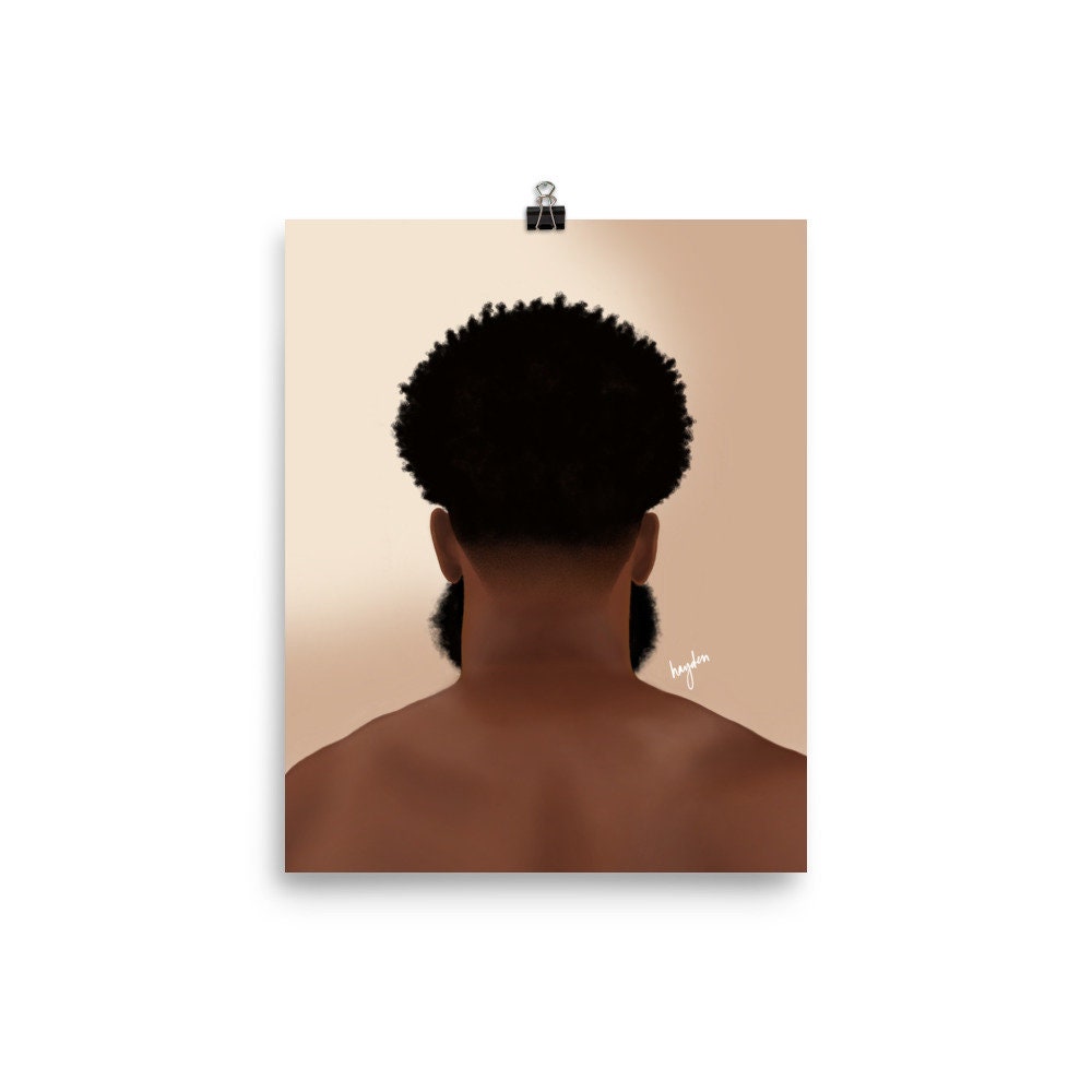 SEEN | Black Boy Art | Black Man Art | African Man Art | Flower Print ...