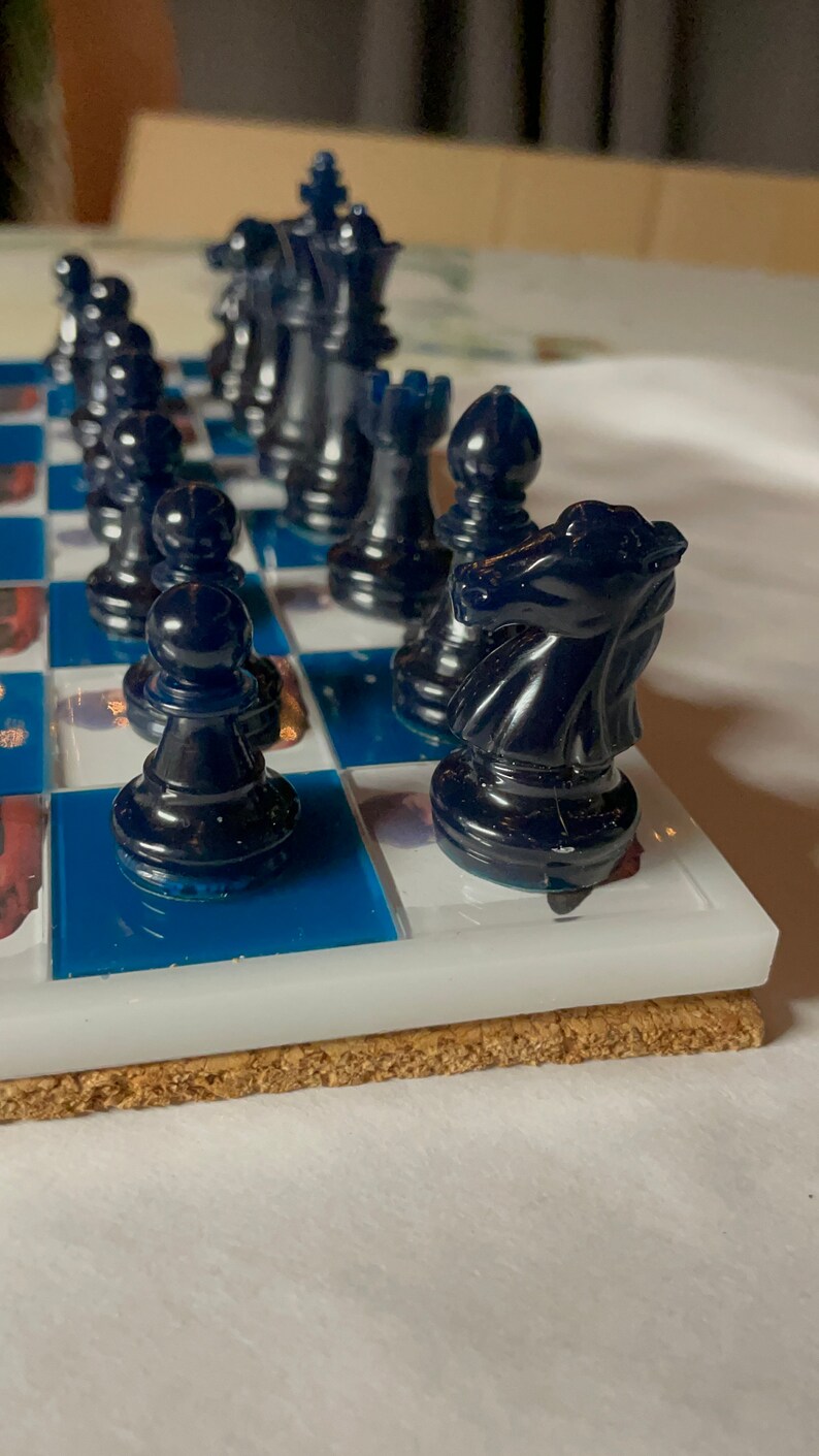 Chess Set With Image / Custom Chess Set / Professional Sized Chess Set ...