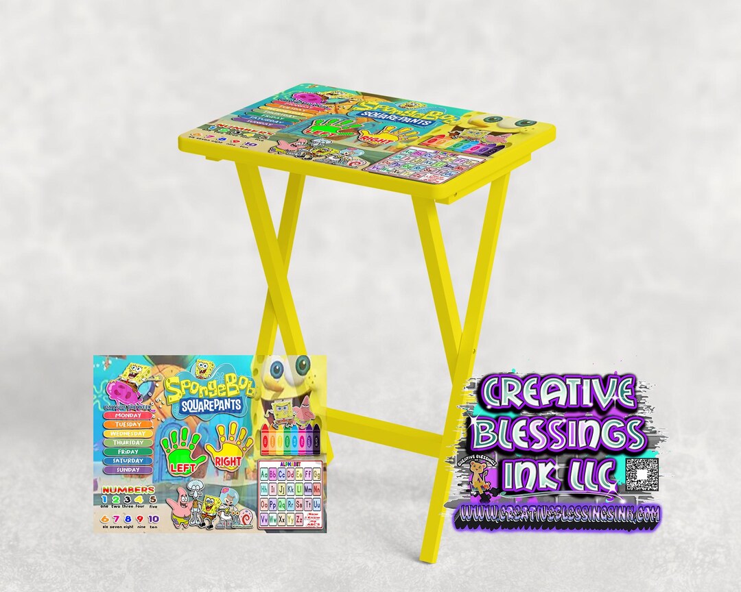 TV Tray Design / Learning Table Design / Digital Download - Etsy