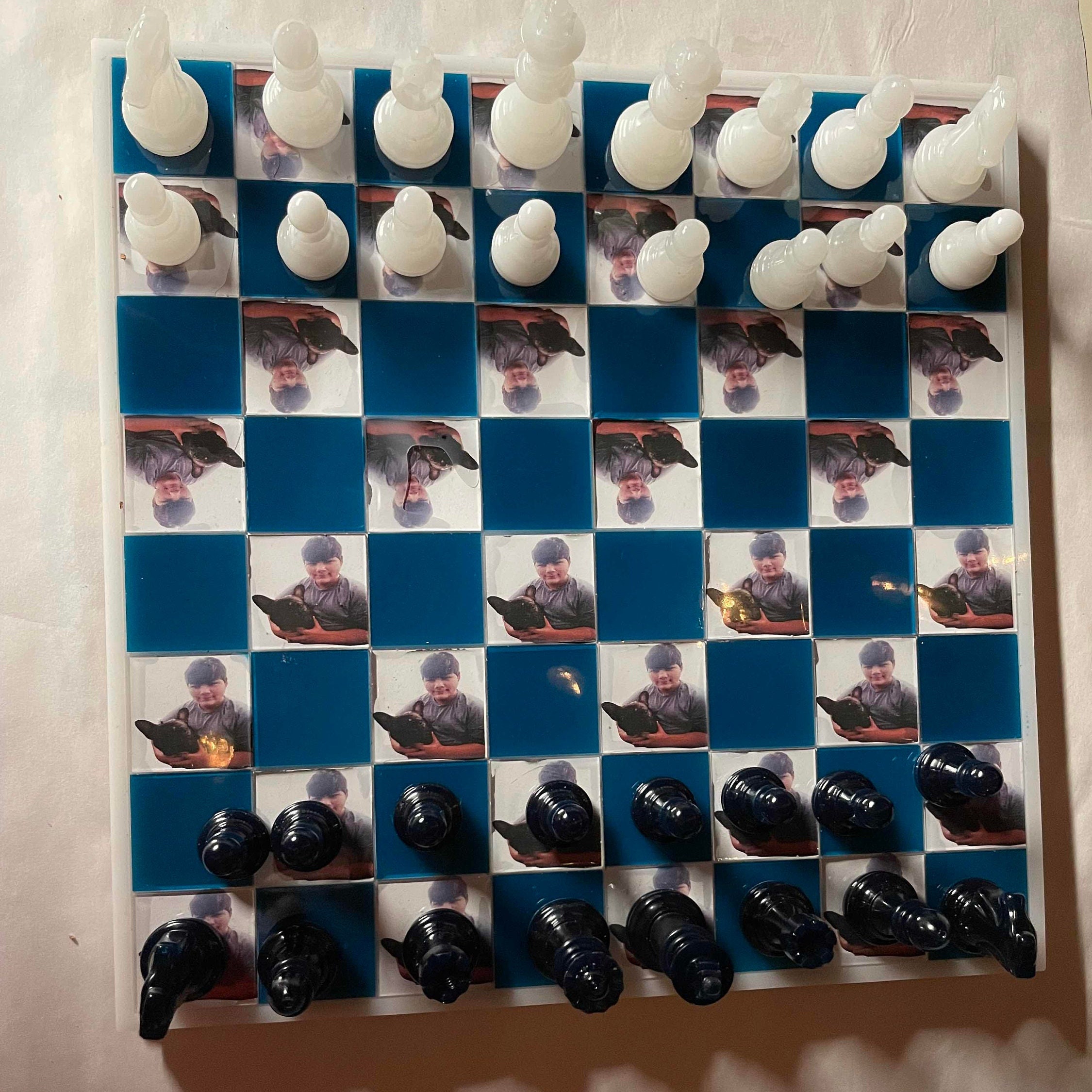 Chess Set With Image / Custom Chess Set / Professional Sized Chess Set ...
