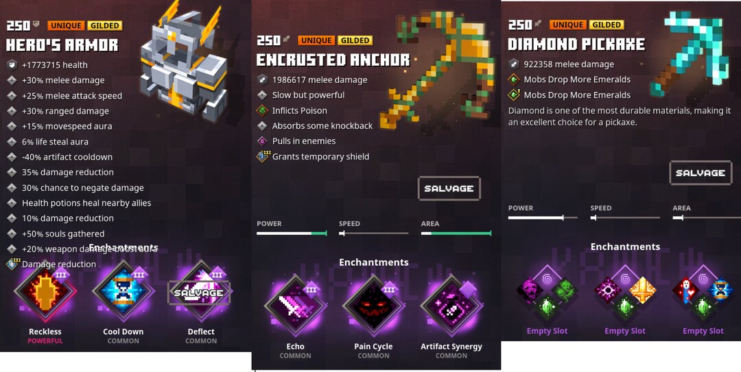 Minecraft Dungeons Any Armor or Weapon Xbox/ps4/switch/pc - Etsy