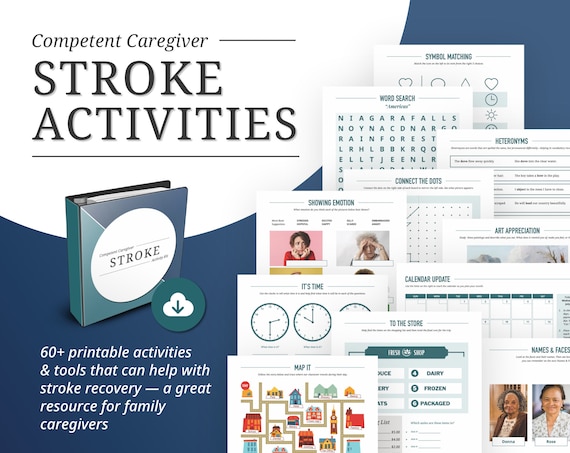 Stroke Recovery Activities / Stroke Activity Kit / Games - Etsy UK