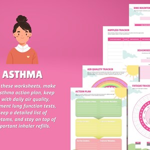 Pediatric Asthma Toolkit: Symptom Tracker & Planner (digital Download ...