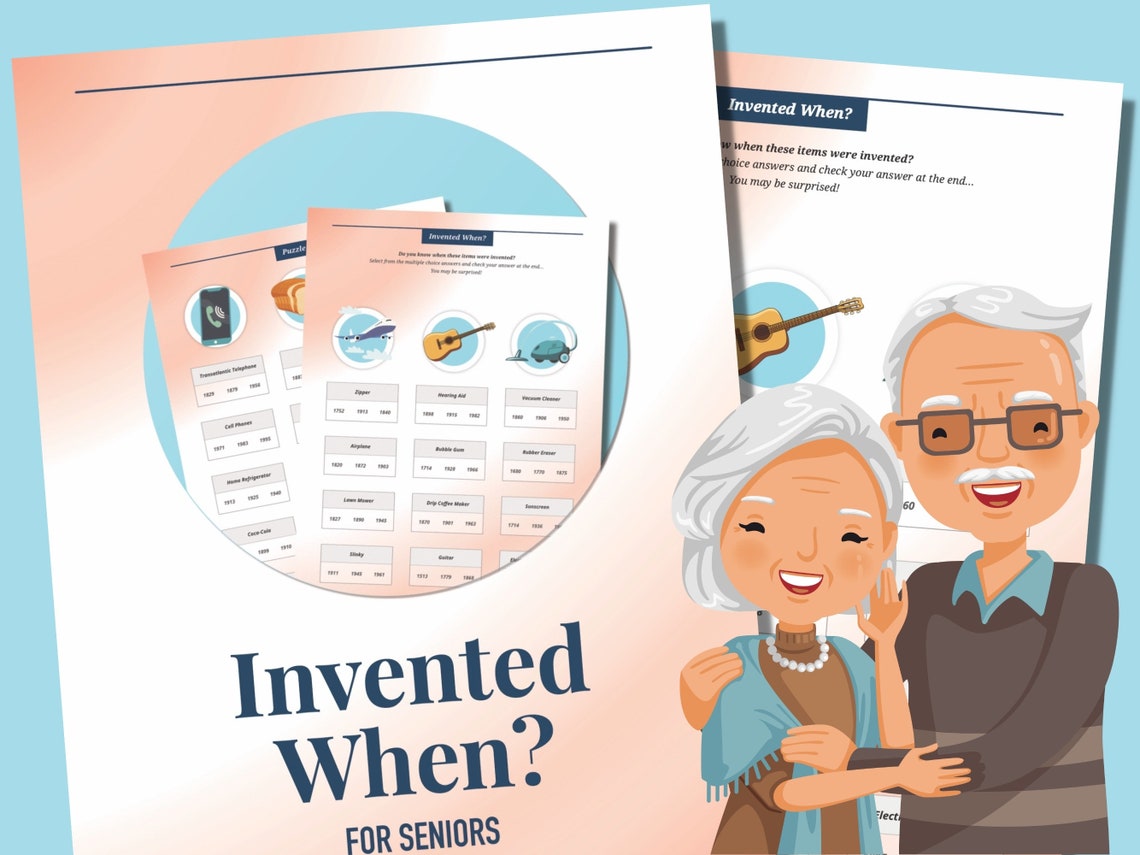 Invention Trivia Game for Senior Adults (digital Download) - Etsy