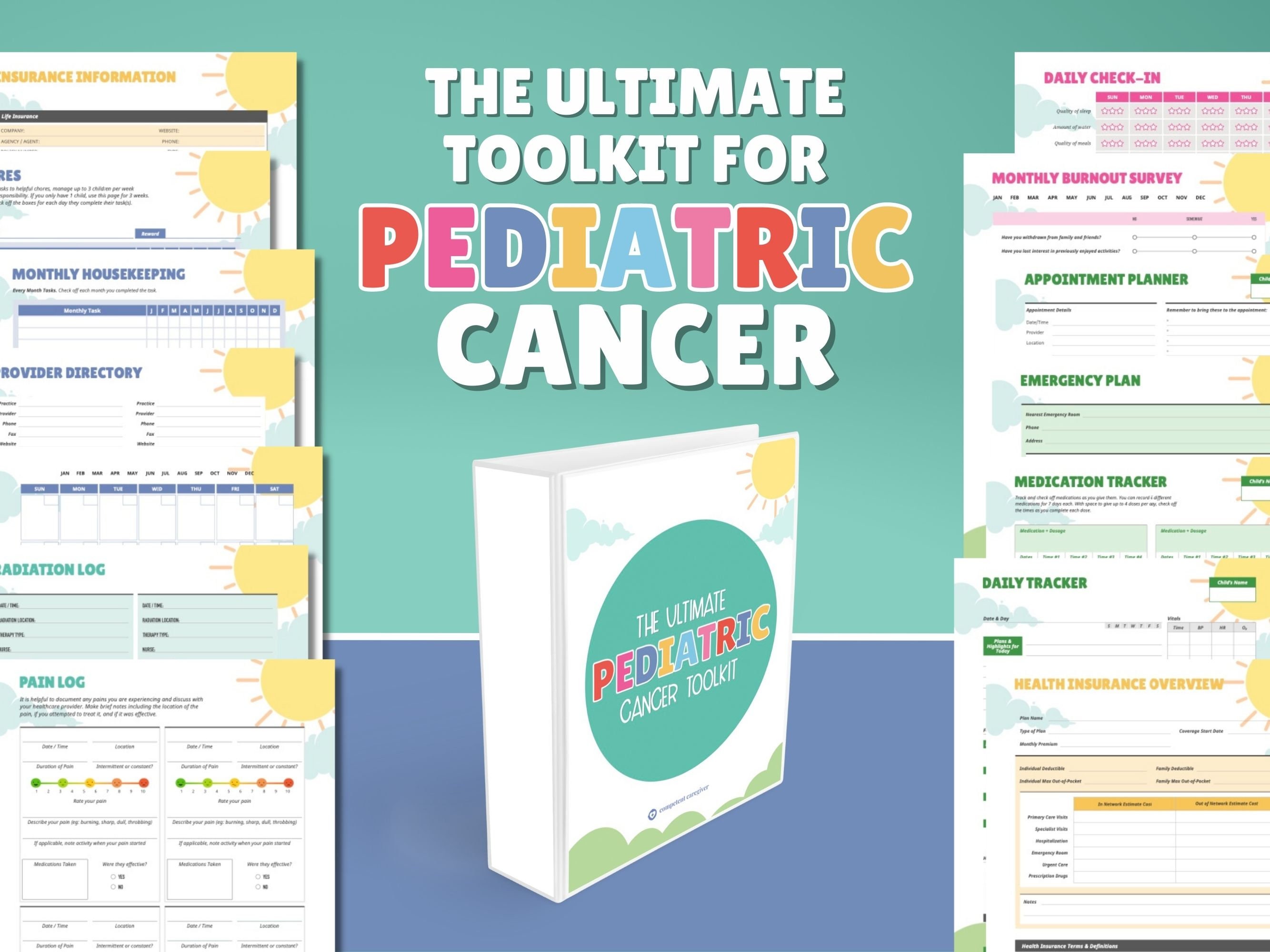 Ultimate Pediatric Cancer Toolkit / Planner and Organizer for Parents ...