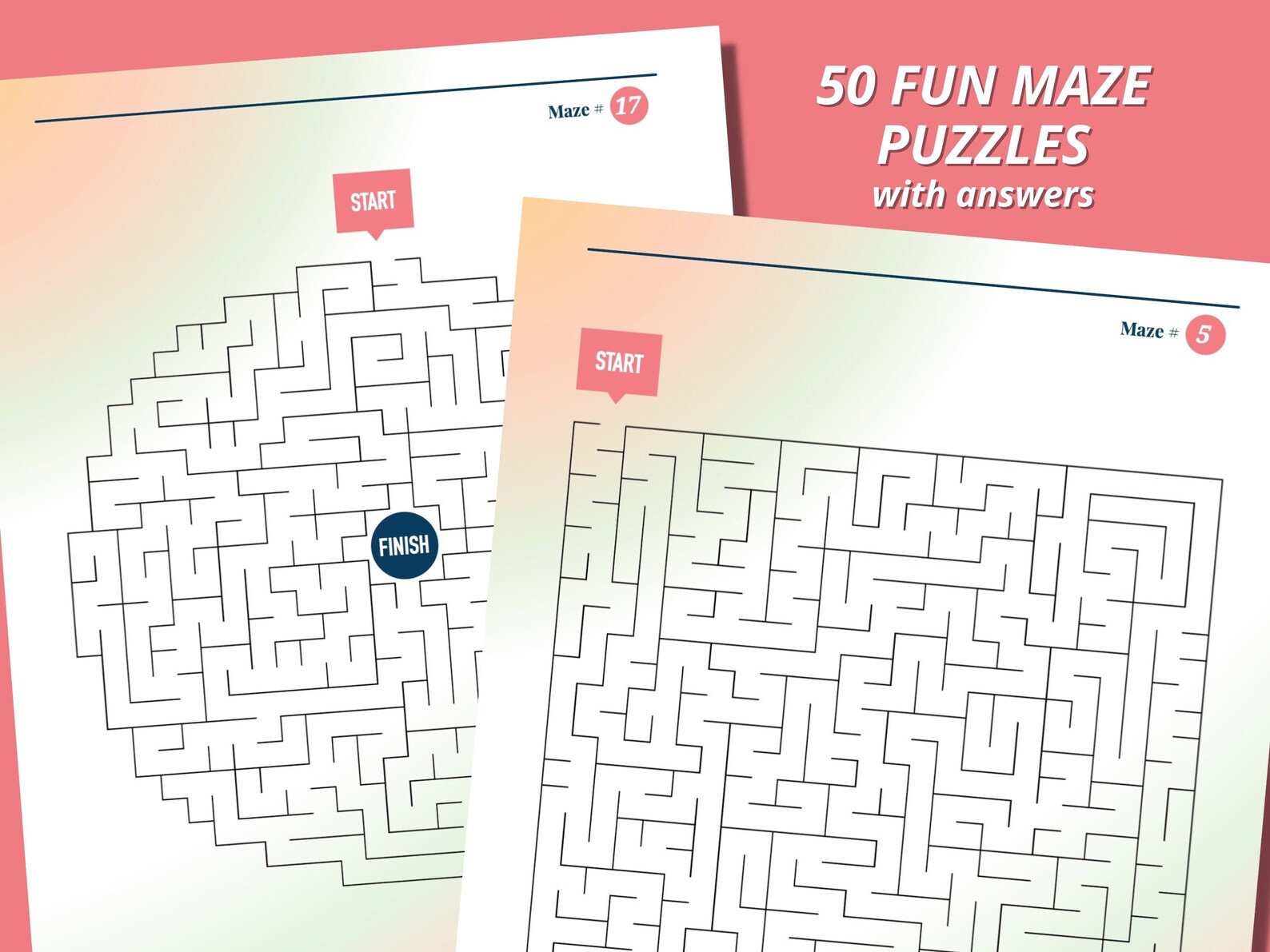 50 Fun and Engaging Mazes for Seniors / Senior Adult Activities ...