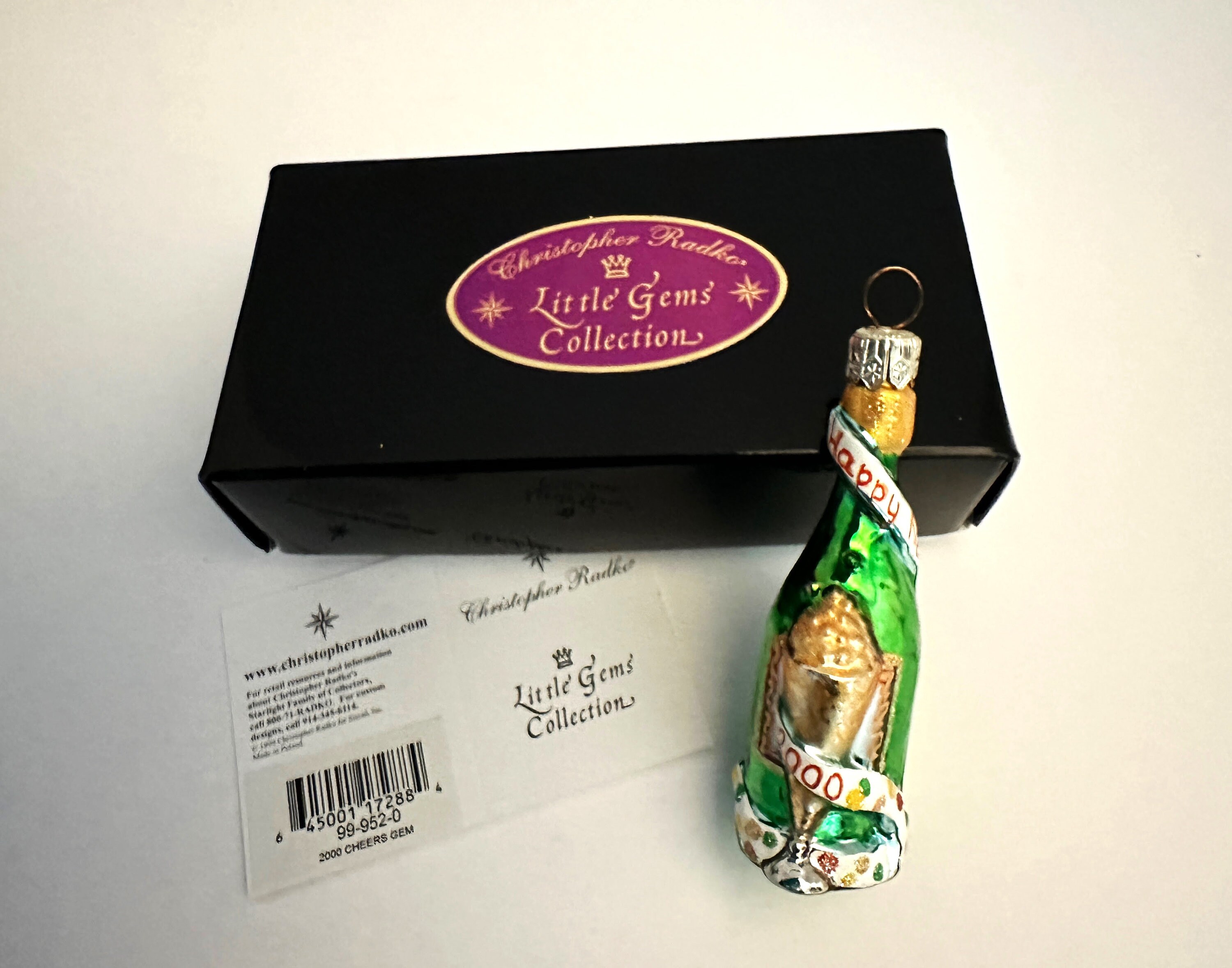 Vintage Christopher Radko Little Gems Ornaments Lot of 4 - Etsy