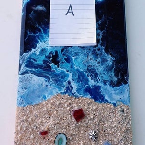 Notepad Clipboard, Epoxy Ocean Waves. Wall Hang or Magnets Option - Etsy