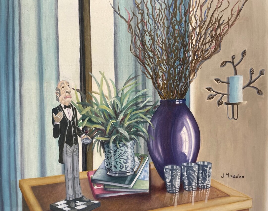 Still Life With Butler - Original Oil - Etsy