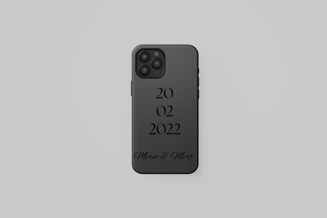 Personalized Case With Name and Date Engraving - Mobile Phone Case ...