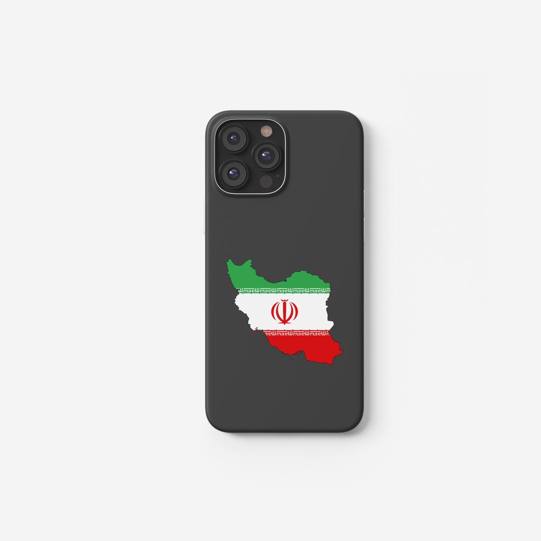 Iran Phone Case With Country Map & National Coat of Arms – Protection ...