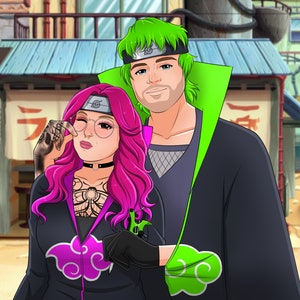 Personalized Anime Drawing, Custom Anime Portrait, Custom Anime Art ...