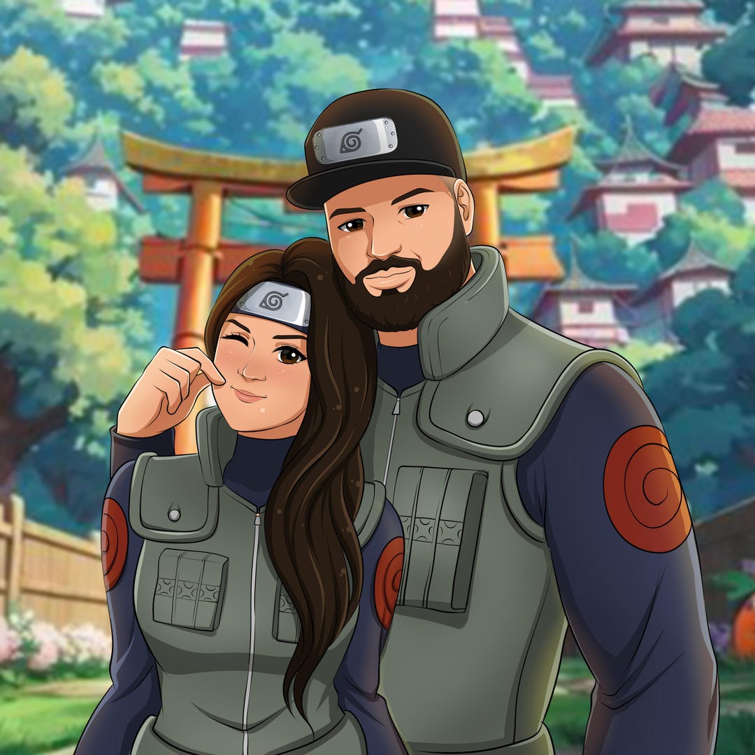 Personalized Anime Drawing, Custom Anime Portrait, Custom Anime Art ...