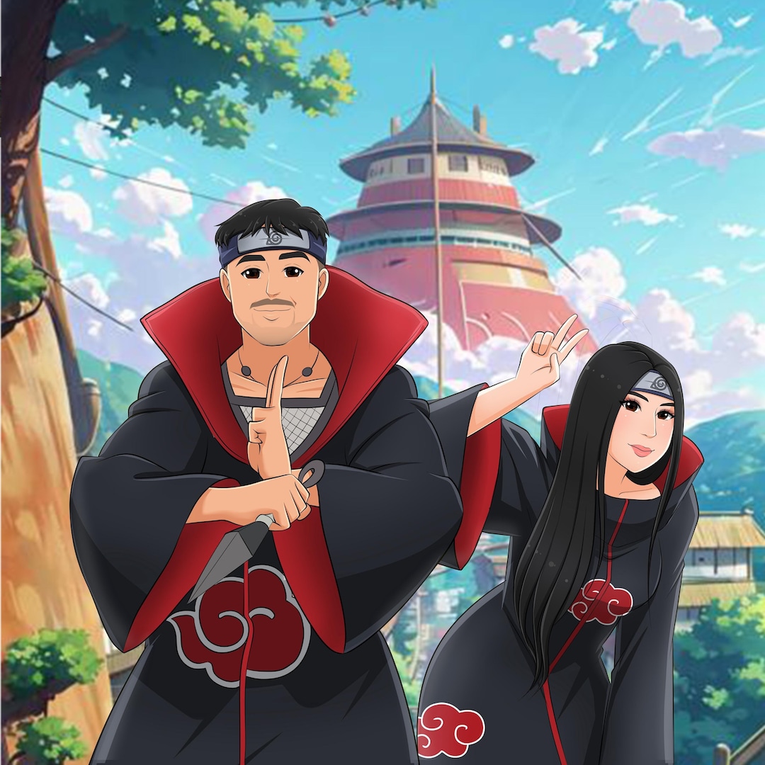 Custom Anime Portraits, Anime Couple Portrait, Anime Commission, Gift ...
