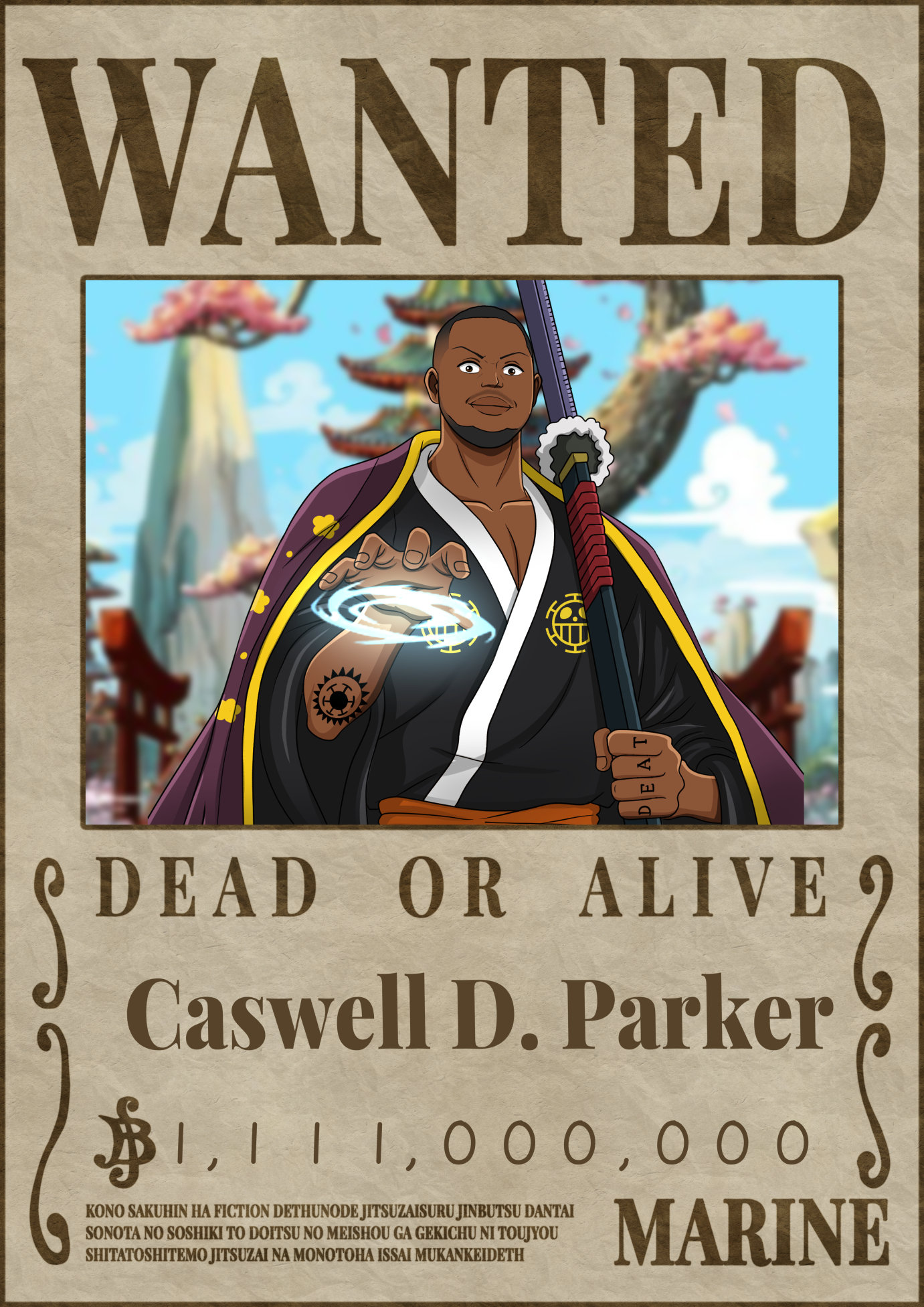 Custom Wanted Poster, Anime Commission, Anime Style Portrait, Turn Me ...