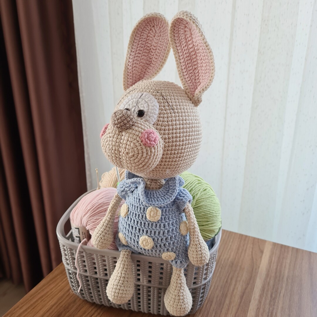 Amigurumi Rabbit Toy, Cute Crochet Bunny Baby Toy, Crochet Forest ...