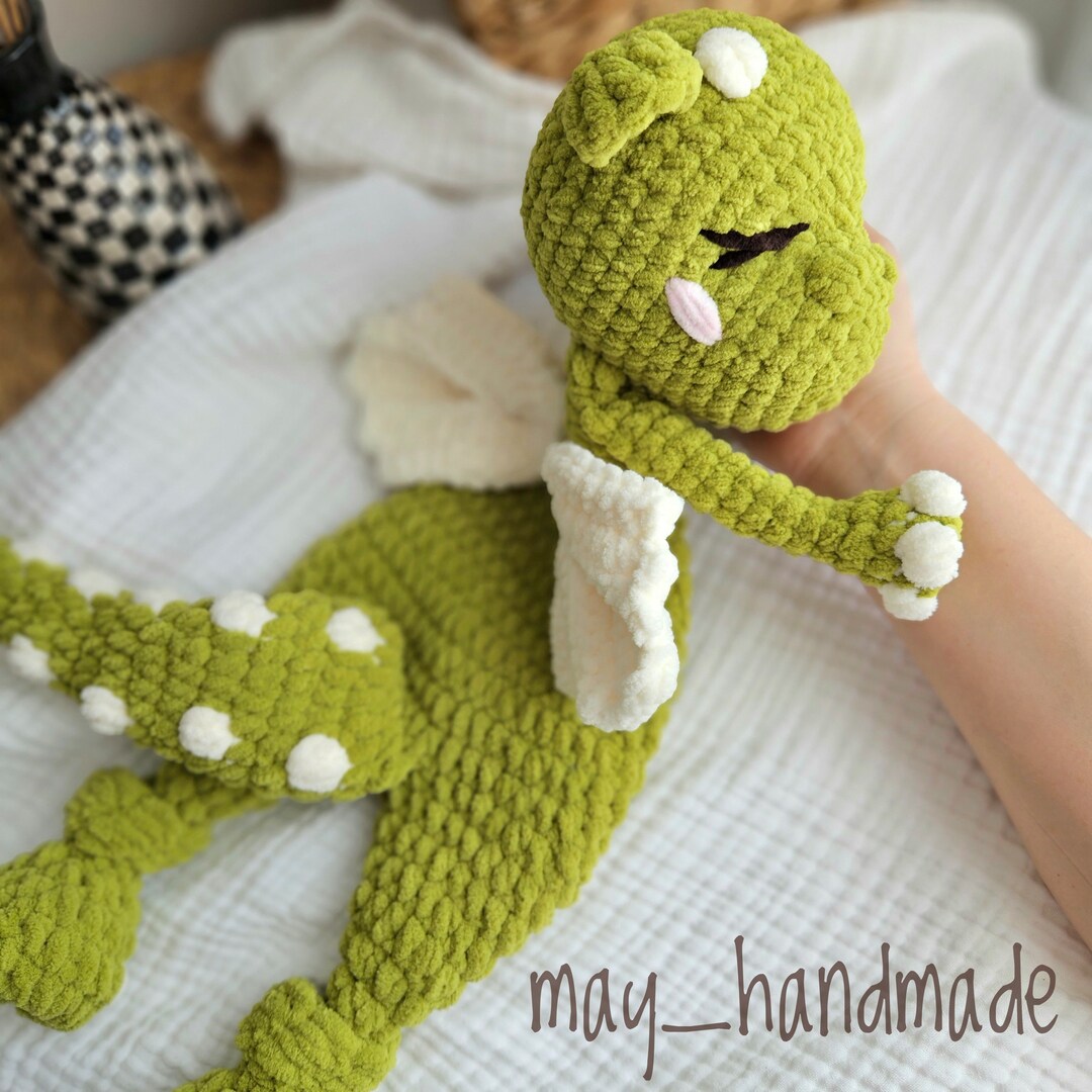 DRAGON Lovey Blanket, Dragon Snuggler, Nursery Decor, Baby Shower Gift ...