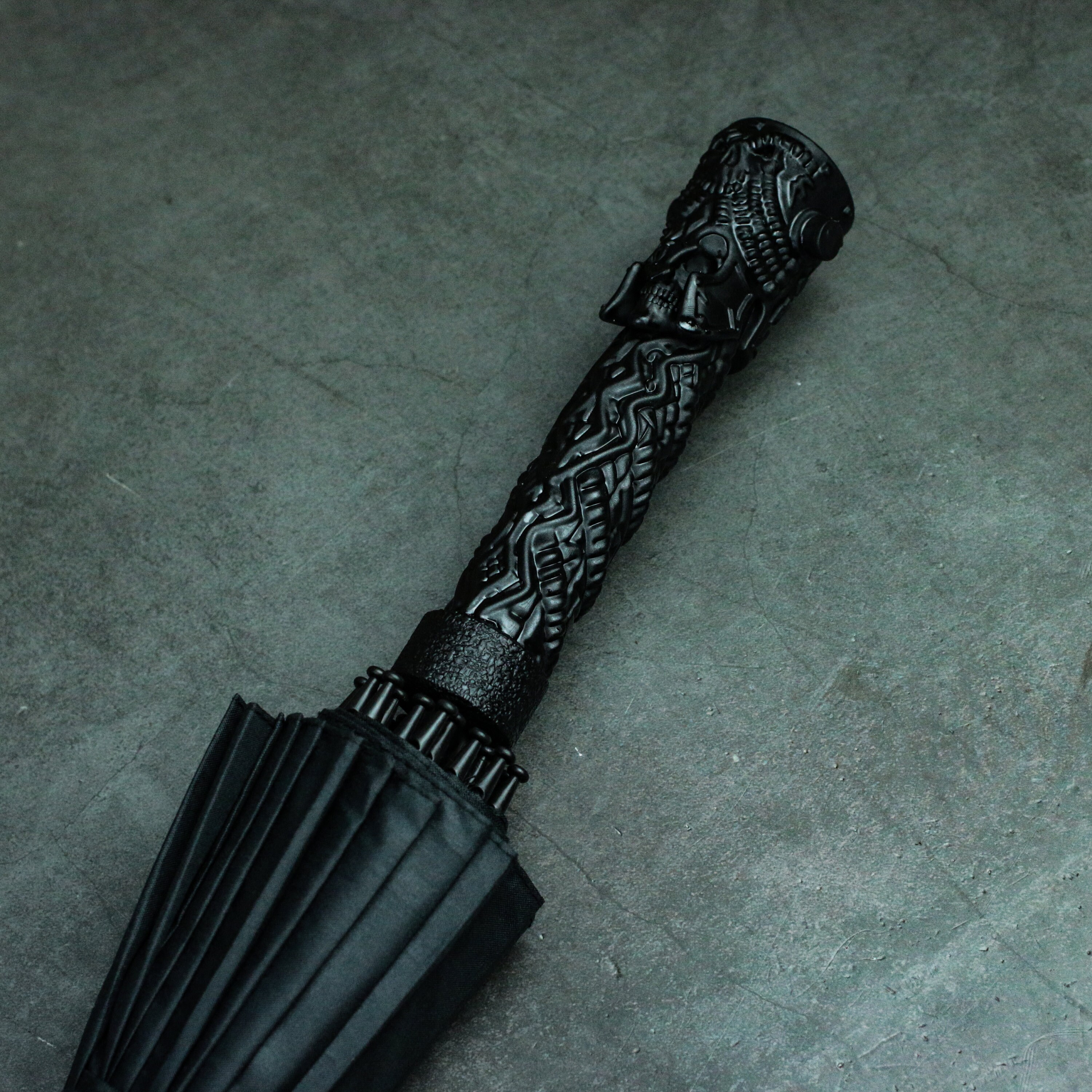 Mayan Sacrificial Umbrella Handle Black Umbrella, Custom Skull DIY ...