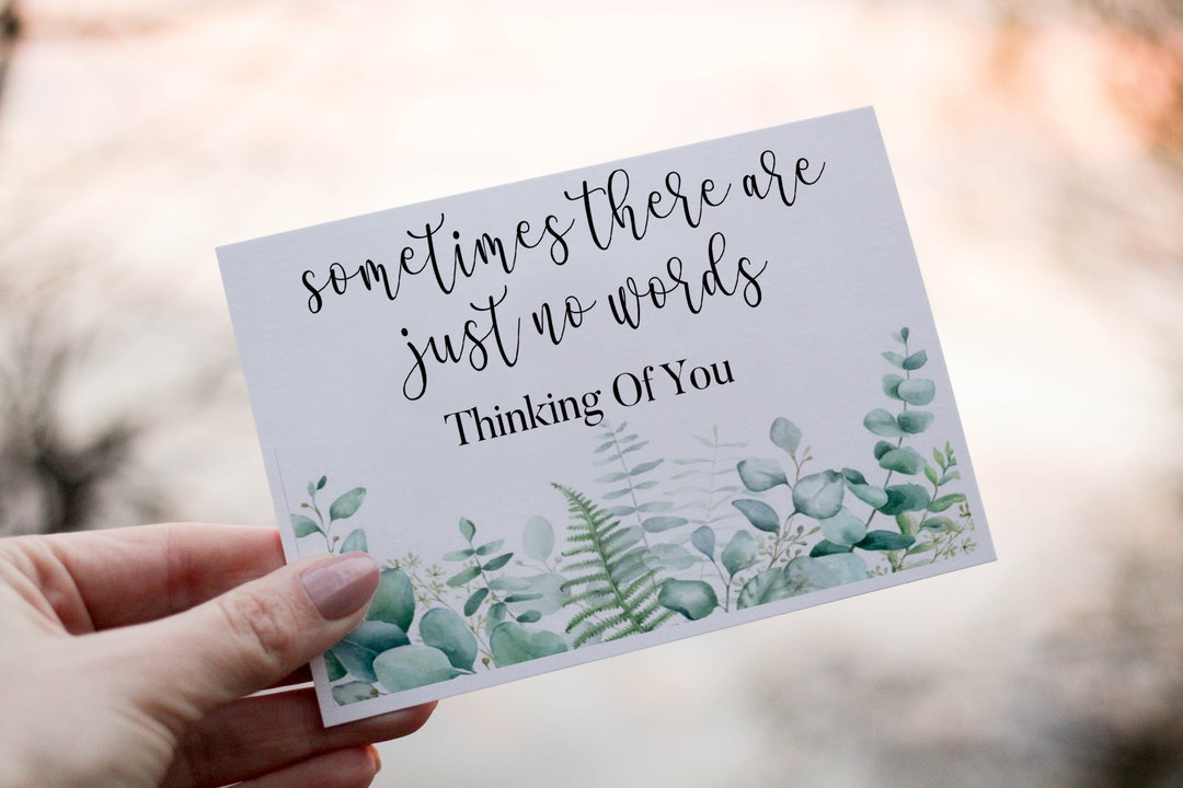 Sympathy Card, Death Acknowledgement Card, Personalised Sympathy Card ...