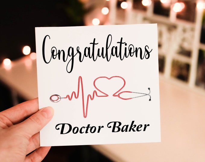 Congratulations Doctor Graduation Card, Your Graduating Card ...
