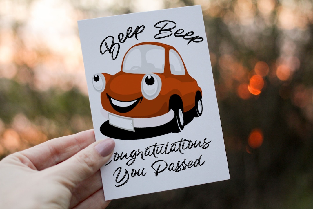 You Passed, Driving Test Card, You Passed Card, Driving Test ...